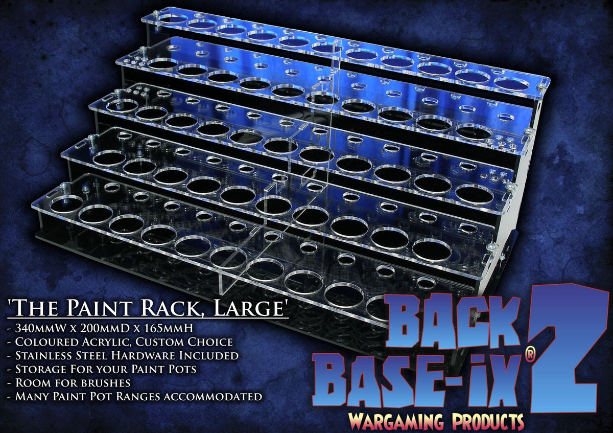 The Rack: Straight Section, All Paint, Large Acrylic – Back 2 Base-ix ...