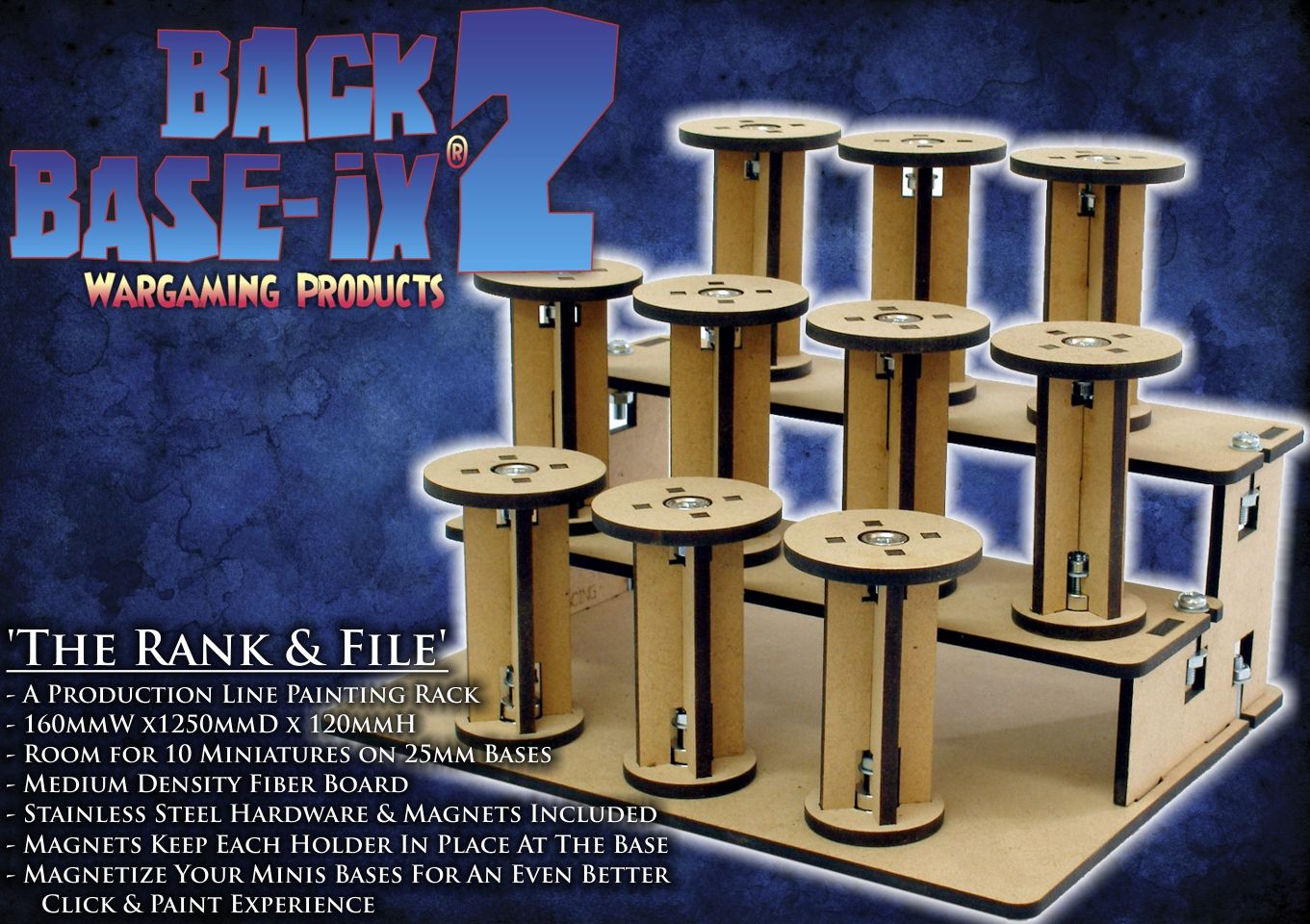 The RAF (Rank & File) Painting Rack 10 Model, MDF – Back 2 Base-ix ...
